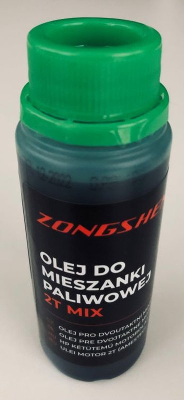 Olej 2 taktní do benzínu 100 ml zelený pro motorové pily křovinořezy a ...